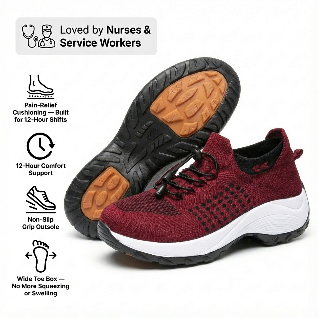 ShiftPro™ – 12-Hour Comfort Shoes for Heel & Plantar Fasciitis Relief ...