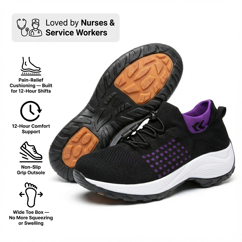 ShiftPro™ – 12-Hour Comfort Shoes for Heel & Plantar Fasciitis Relief ...